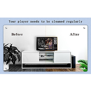 VCC VHS/VCR Wet Head Cleaner Tape, Video Head Cleaning Kit for VHS/VCR Players