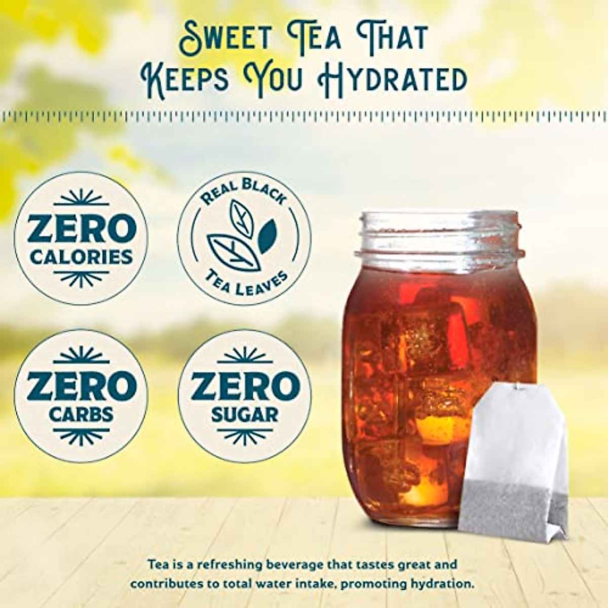 Southern Breeze Cold Brew Sweet Tea Blood Orange Iced Tea with Black Tea and Zero Carbs Zero Sugar, 20 Individually Wrapped Tea Bags Southern Sweet Tea Iced Tea Beverage
