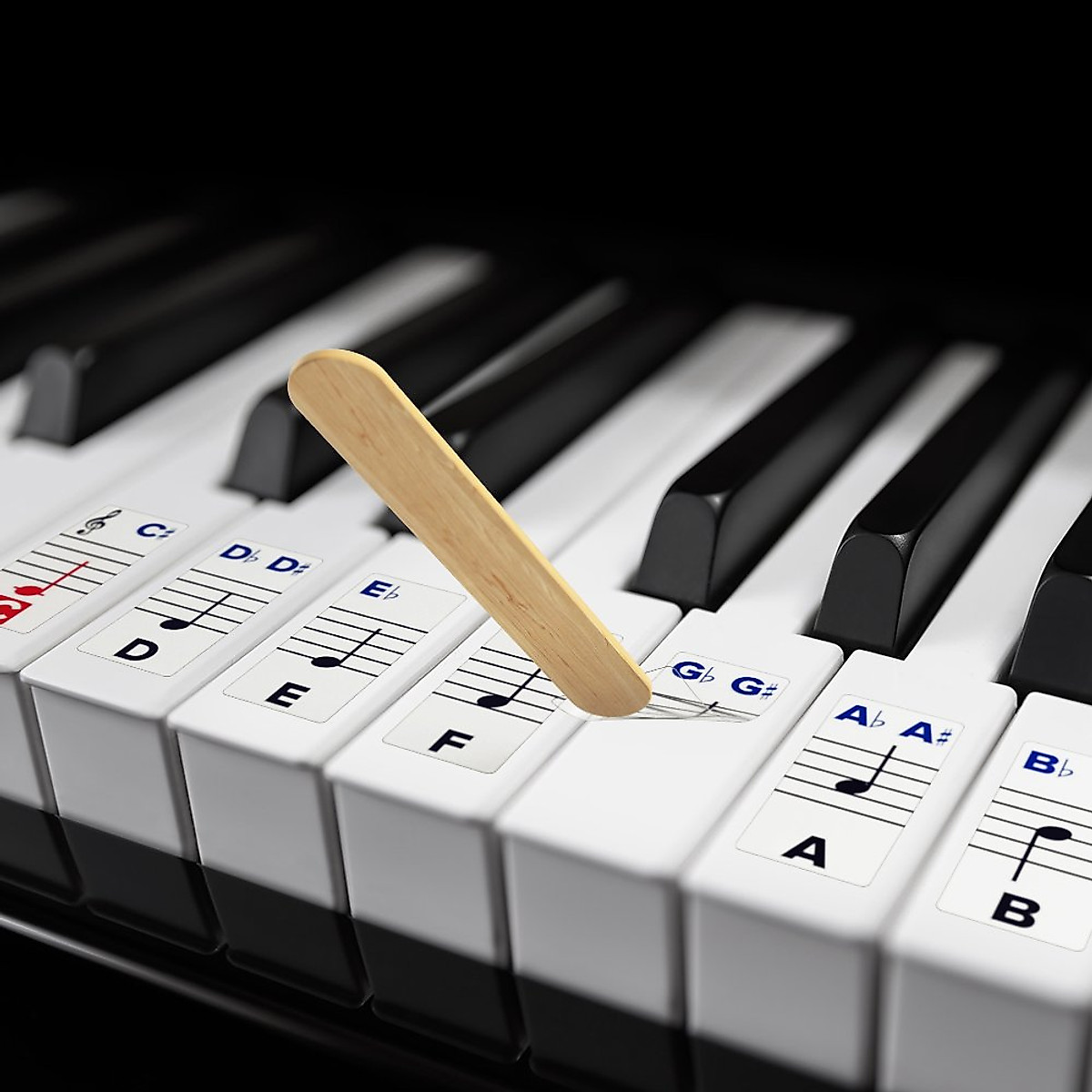 Piano Stickers for Keys – Removable w/Double Layer Coating for 49/61 / 76/88 Keyboards