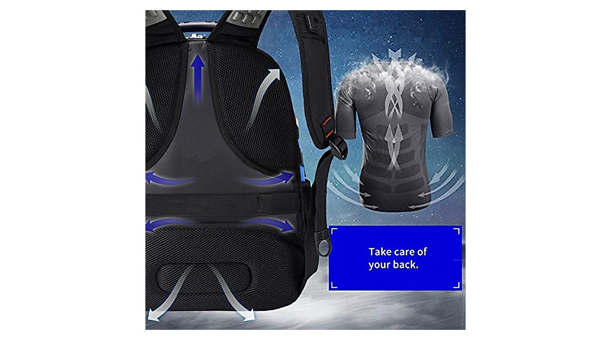 SHRRADOO 50L Travel Laptop Backpack - Stylish & Functional