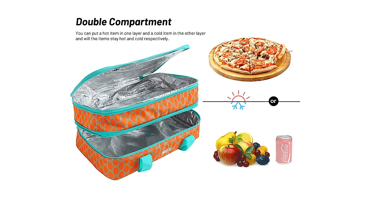 MIER Double Casserole Carrier - Perfect for Potlucks