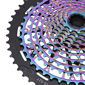 Bike Cassette Compatible,12 Speed Cassette 10-50T for Road Bike Cassette, Mountain Bike Accessories, Lightweigh Bracket Cassette Ultra-Light Bike Cassette, 12 speed cassette cassette tape freewh