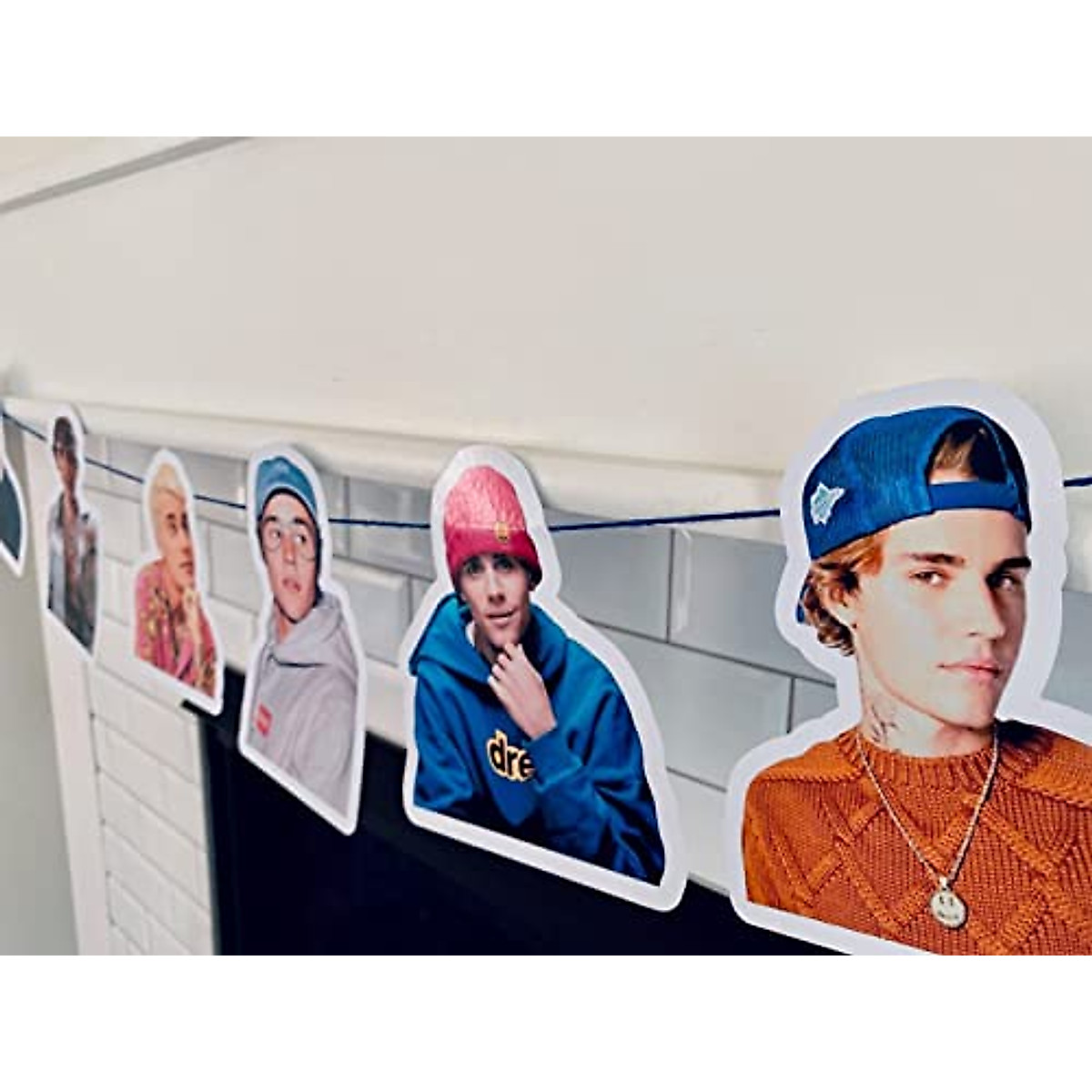 Pop Music Party Banner Decoration (10 foot) for Justin Bedroom Decor, Birthday Parties, Showers, Concerts, Coworker Gift, or Wall Decor