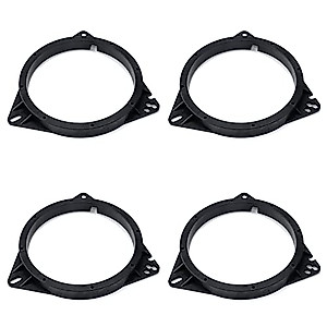 Curqia 2 Pairs Black Plastic Vehical Speaker Bracket 6.5" Car Speaker Spacer