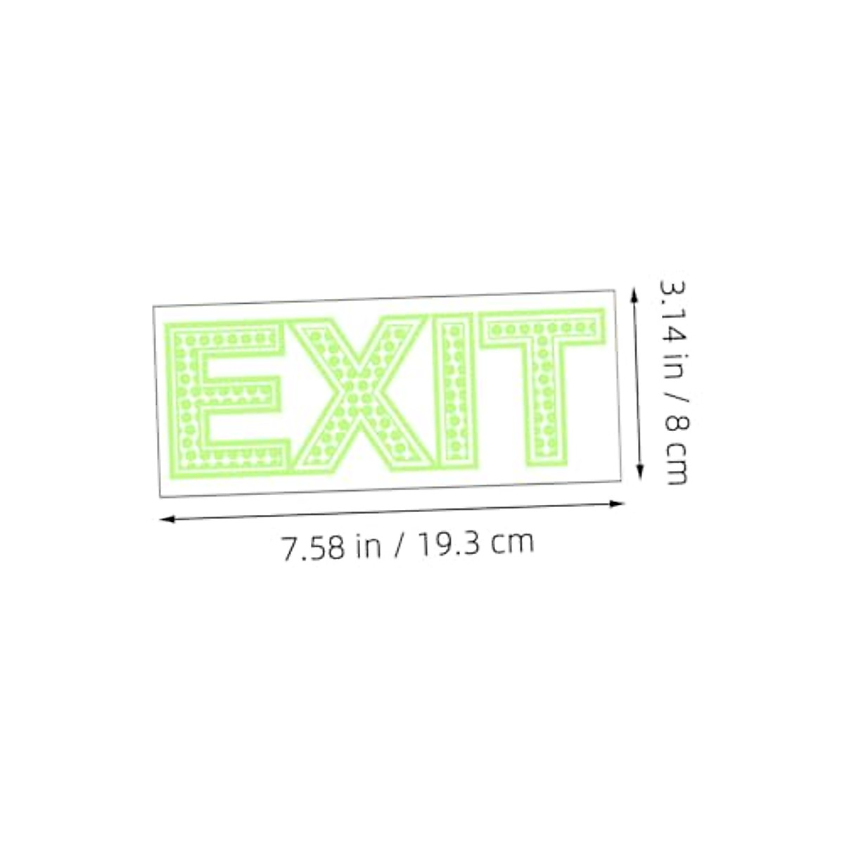 BUTIFULSIC 2 Sheets Export Sticker Signs Stickers Mall Supplies Warning Sticker Sign Sticker Direction Sticker Exit Sticker for Mall Emergency Exit Sign Protection Sticker Exit Decals The Pet
