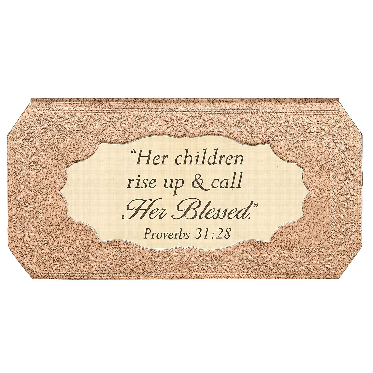 Cottage Garden Children Rise and Call Her Blessed Copper Textured Jewelry Music Box Plays Amazing Grace