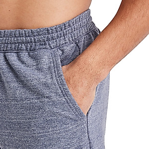 Hanes Comfortblend Men's Originals French Terry Sweat, Pull-On Athletic Shorts, 9", Navy PE Heather, 2X Large