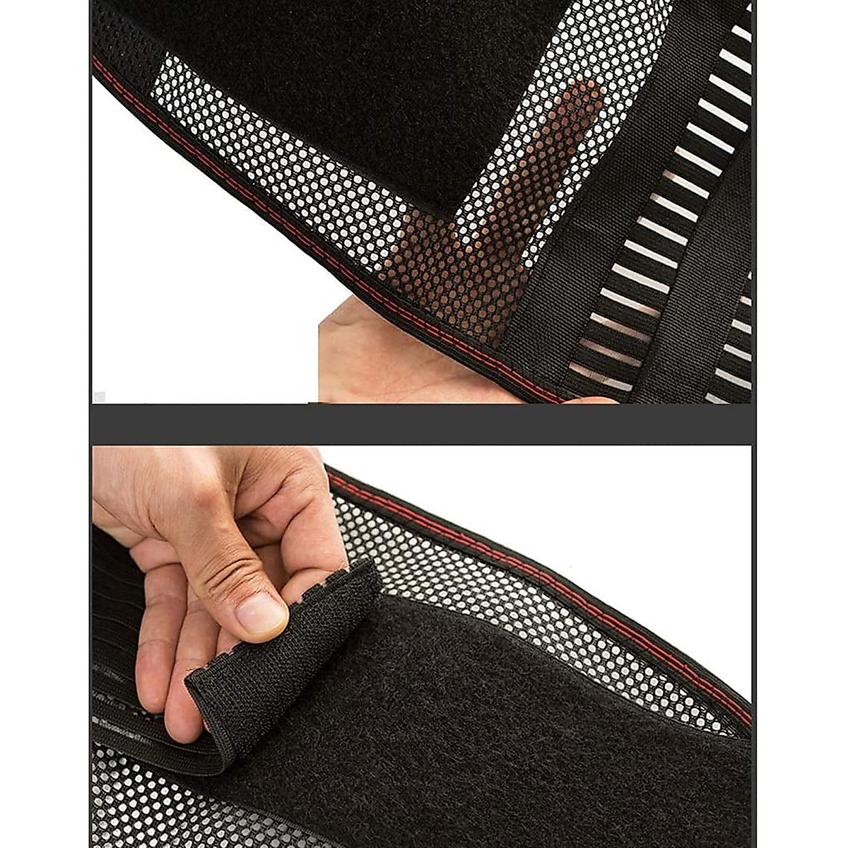 Breathable Lumbar Support Pain Relief Adjusable Self-Heating Magnetic Therapy Prevention Spine Injury and Improves Posture Lower Back Belt Brace Unisex (Size : X-Large)