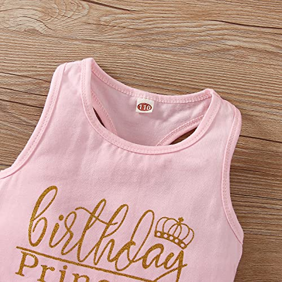 CBNRLOPOP Toddler Kids Baby Girls Birthday Princess Outfits Dress Vest Sleeveless Shirt Tank Top Dot Mesh Tutu Skirt 2PCS Summer Skirt Set