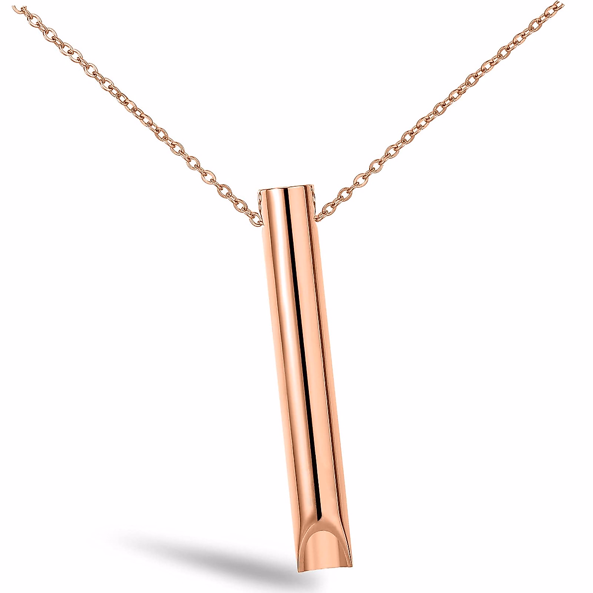 NexMe Stress Anxiety Relief Mindful Breathing Necklace, Anxiety Relief Item Breathing Exercise Device Breathwork Tool for Meditation, Relaxation, Calming Down and Slowing Breath (Rose Gold)