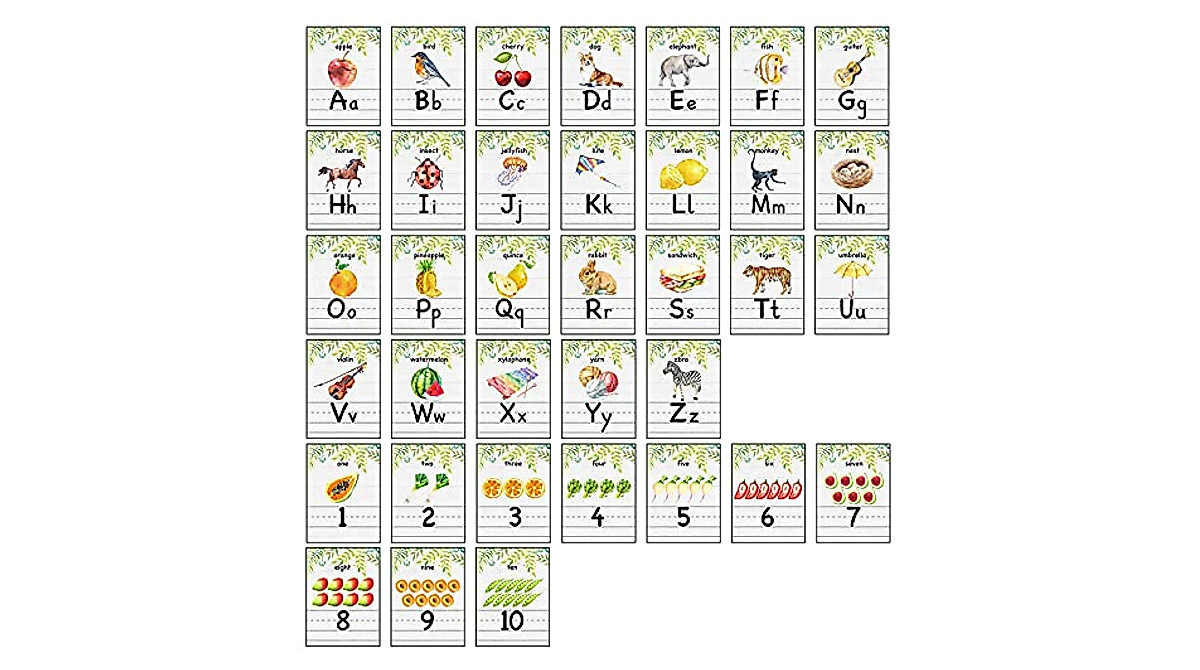 Classroom Alphabet Bulletin Board Set - Durable Learning Wall Decor