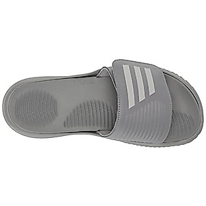 adidas Unisex Alphabounce 2.0 Slides Sandal, Grey/Grey/Grey, 9 US Women
