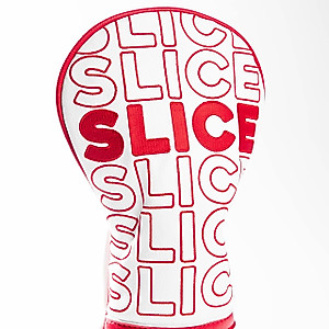 Pins & Aces Slice Driver Head Cover - Premium, Hand-Made Leather Driver Headcover - Funny, Tour Quality Golf Club Cover - Style and Customize Your Golf Bag