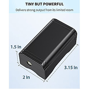 Pawfly Mini Aquarium Air Pump for 3-20 Gallon Nano Fish Tanks 15 GPH Oxygen Aerator Pump with Bracket Airline Tubing Air Stone Control Valve and Check Valve Accessories