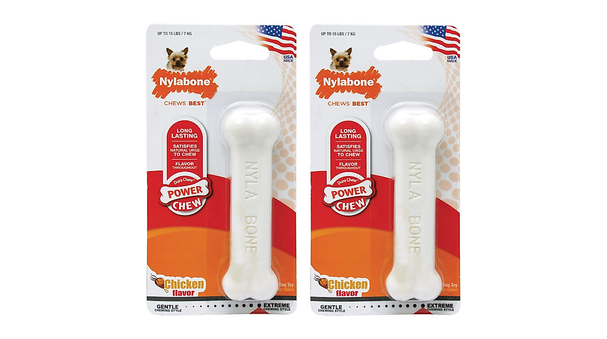 Nylabone Durachew Chicken Chew Toys for Small Dogs