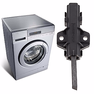 Micro Traders 1 Pair Carbon Brushes with Holder 405505048 3794411003 Compatible with AEG Compatible with Electrolux Compatible with Welling Motor Washing Machines