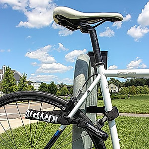 Kryptonite Keeper 785 Bike Chain Lock, 2.8 Feet Long Heavy Duty Anti-Theft Bicycle Chain Lock with Keys for Bike, Motorcycle, Scooter, Bicycle, Door, Gate, Fence