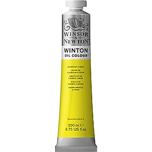 Winsor & Newton Winton Oil Color, 200ml (6.75-oz) Tube, Cadmium Lemon