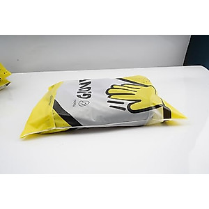 Haiou Long Rubber Gloves Elbow Length Chemical Resistant Gloves with Cotton Lining Waterproof Gloves, 25 inches, Large