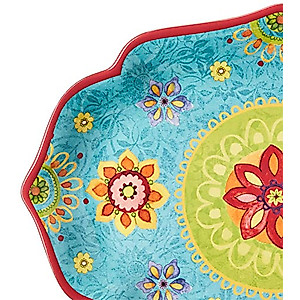 Certified International Tunisian Sunset Oval Platter, 16" x 12", Multicolor, Large