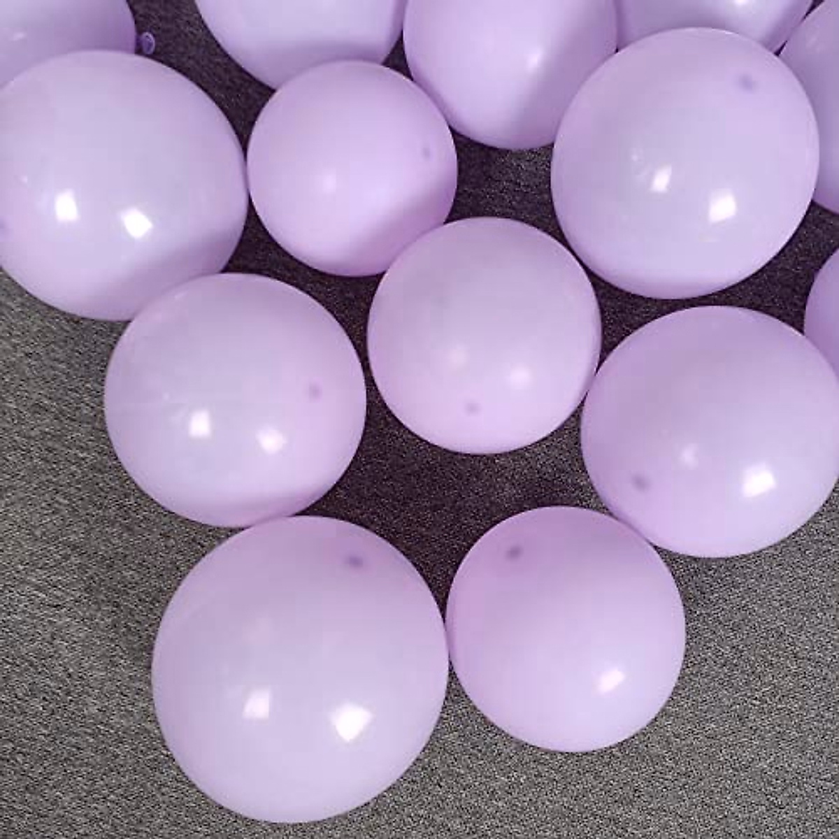 KIRIKOU 100pcs Pastel Purple Lavender Latex Balloons 10 Inch Macaron Candy Colored Latex Party Balloons for Wedding Graduation Kids Birthday Christmas Baby Shower Party Supplies Arch Garland (Purple)