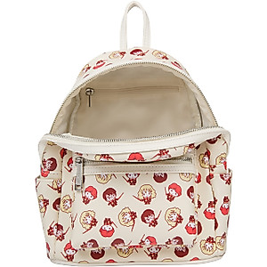 Loungefly Harry Potter Chibi Characters Wands Out All Over Print Mini Backpack