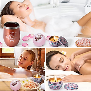 50th Birthday Gifts for Women, 50 and Fabulous Gifts For Women Turning 50, Funny 50 Years Old Birthday Gift Ideas For Mom Sister Best Friends Wife Coworker Aunt, Cool Bday Gifts for 50 Year Old Woman