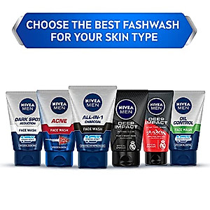 Nivea Men Dark Spot Reduction Face Wash (10x Whitening), 100 ML