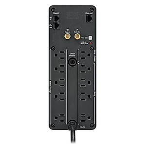 APC UPS 1000VA Sine Wave UPS Battery Backup and Surge Protector, BR1000MS Backup Battery Power Supply with AVR, (2) USB Charger Ports