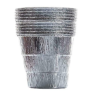 Westeco Aluminum Disposable Grease Bucket Liners, Foil Replace Part for Traeger Pit Boss Wood Fired Smoker Pellet Grills, Grill Accessories, 10-Pack Silver