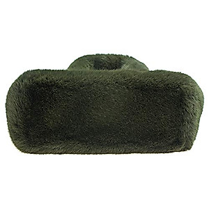 AnnaKastle Womens Soft Eco Fur Fluffy Mini Tote Bag Purse