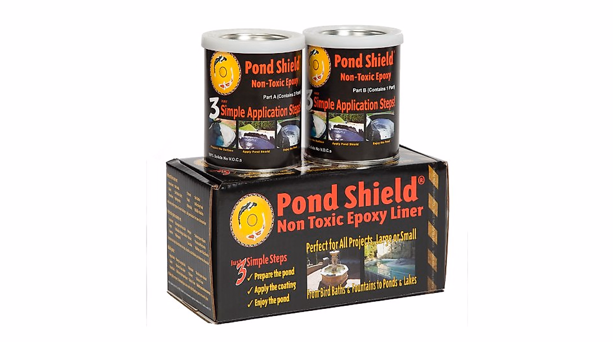 Pond Armor SKU-BLACK-QT-R Non Toxic Pond Shield Epoxy Paint, 1.5-Quart ...