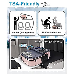 Rolling Backpack with 4 wheels, 17 inch Travel Laptop Backpack for Women with Shoe Pouch, Large Wheeled Backpack Carry on Luggage, Overnight College Work Trolley Suitcase Bag Roller Backpack Adults