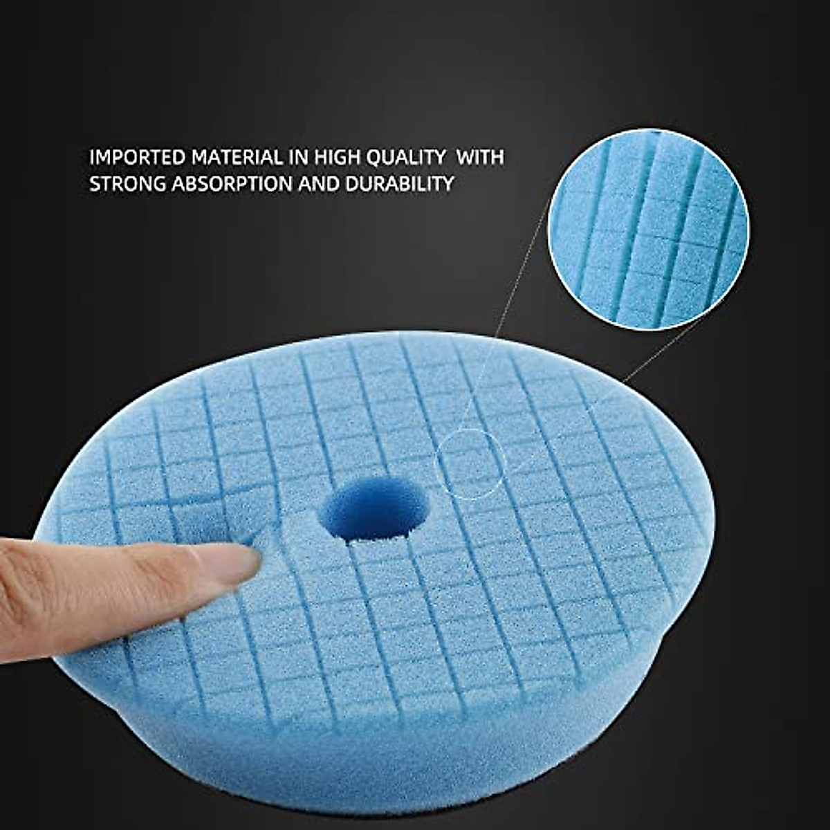 Drill polishing kit, Buffing Polishing Pads, SPTA Car Foam Drill 3-Inch Buffing Pad, 11Pcs Polishing Pads Kit,Car Buffer Polisher Kit Drill Buffing Kit for Car Polishing,Waxing,Sealing Glaze