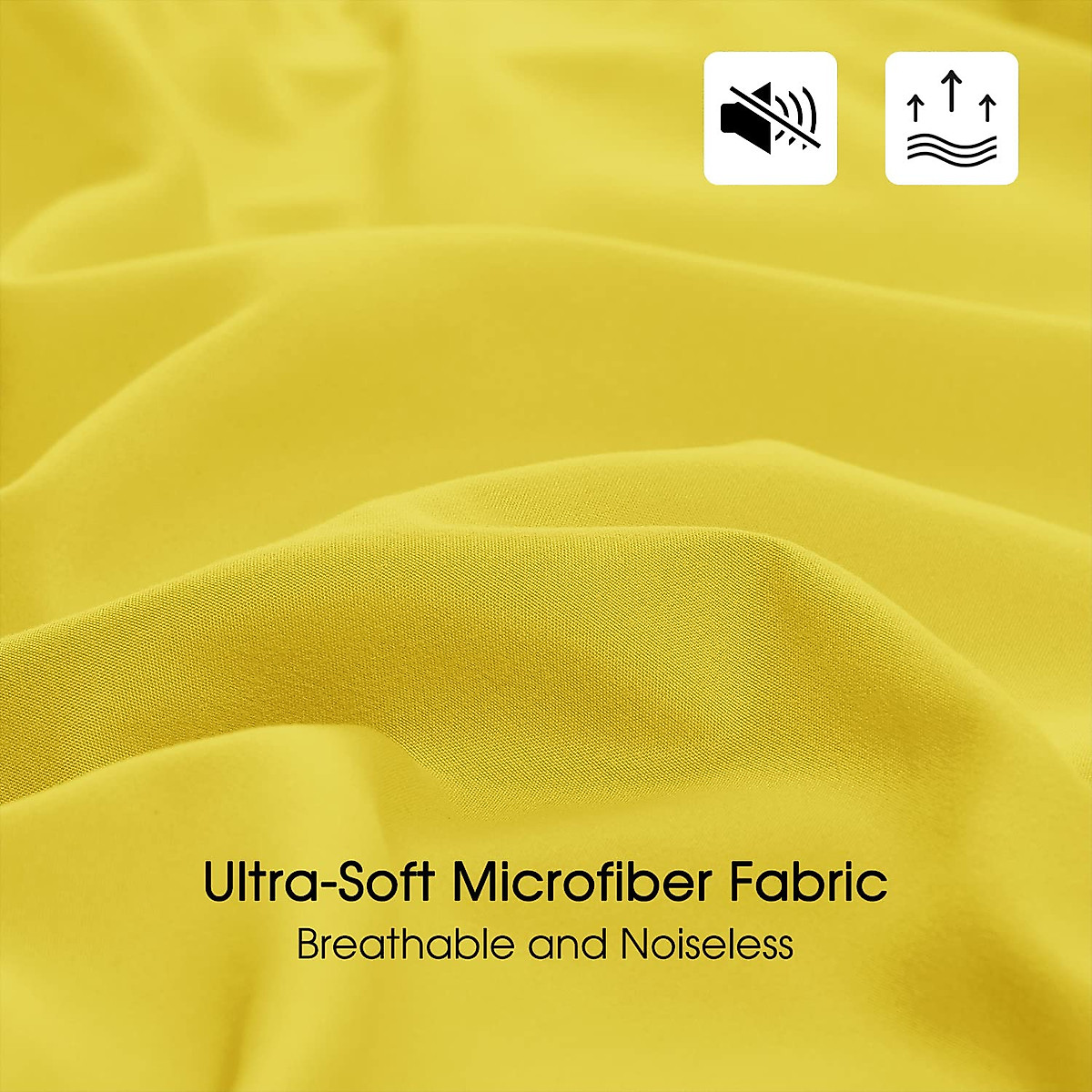 Basic Beyond King Size Comforter Set - Yellow and Gray Comforter Set King, Reversible King Bed Comforter Set for All Seasons, Yellow/Grey, 1 Comforter (104"x92") and 2 Pillow Shams (20"x36"+2")