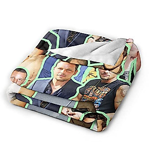 Blanket Alex Karev Justin Chambers Soft and Comfortable Warm Fleece Blanket for Sofa, Office Bed car Camp Couch Cozy Plush Throw Blankets Beach Blankets