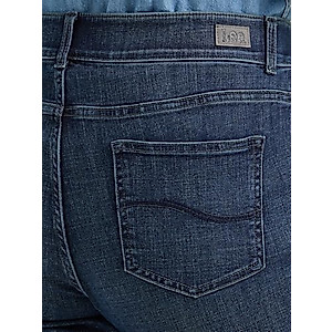 Lee Women's Plus Size Ultra Lux Comfort with Flex Motion Straight Leg Jean Royal Chakra 20W Long