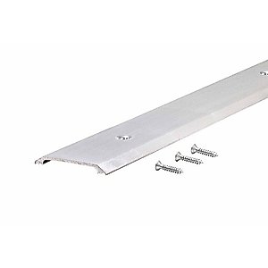 M-D Building Products 11072 M-D Flat Saddle Threshold, 36 in L X 2-1/2 in W X 1/4 in H, Aluminum, x 2-1/2" W x