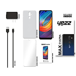 Yezz Max 2 Ultra | 2022 | 2/32GB | 13MP Camera + AI Lens | Unlocked smarpthone | 1 Year Warranty in The U.S. (Midnight Blue)