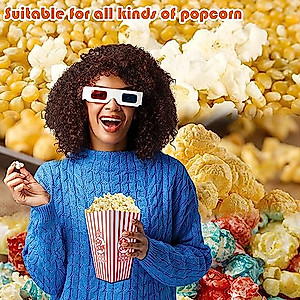 HengKe 50 Pieces Paper Popcorn Bags,Bags Disposable Paper Popcorn, Grease Resistant Popcorn for Popcorn Machine Party Christmas Thanksgiving Movie Theme Party Carnivals Popcorn Maker