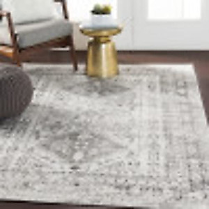 Livabliss Desta Vintage Oriental Area Rug,7'10" x 10'2",Charcoal