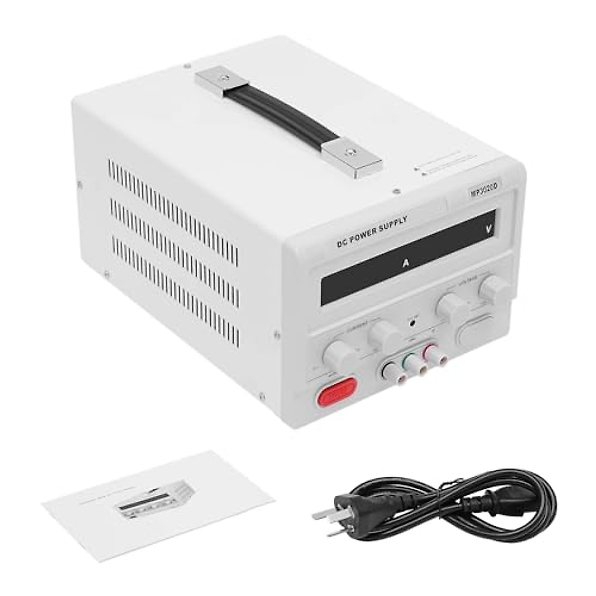 DC Power Supply Adjustable Bench Power Supply DC Regulated Power Supply 0-32V 0-20A with Intelligent Cooling 110V Input 0.1V 0.1A Display Precision Durable Portable Design for Laboratory Use