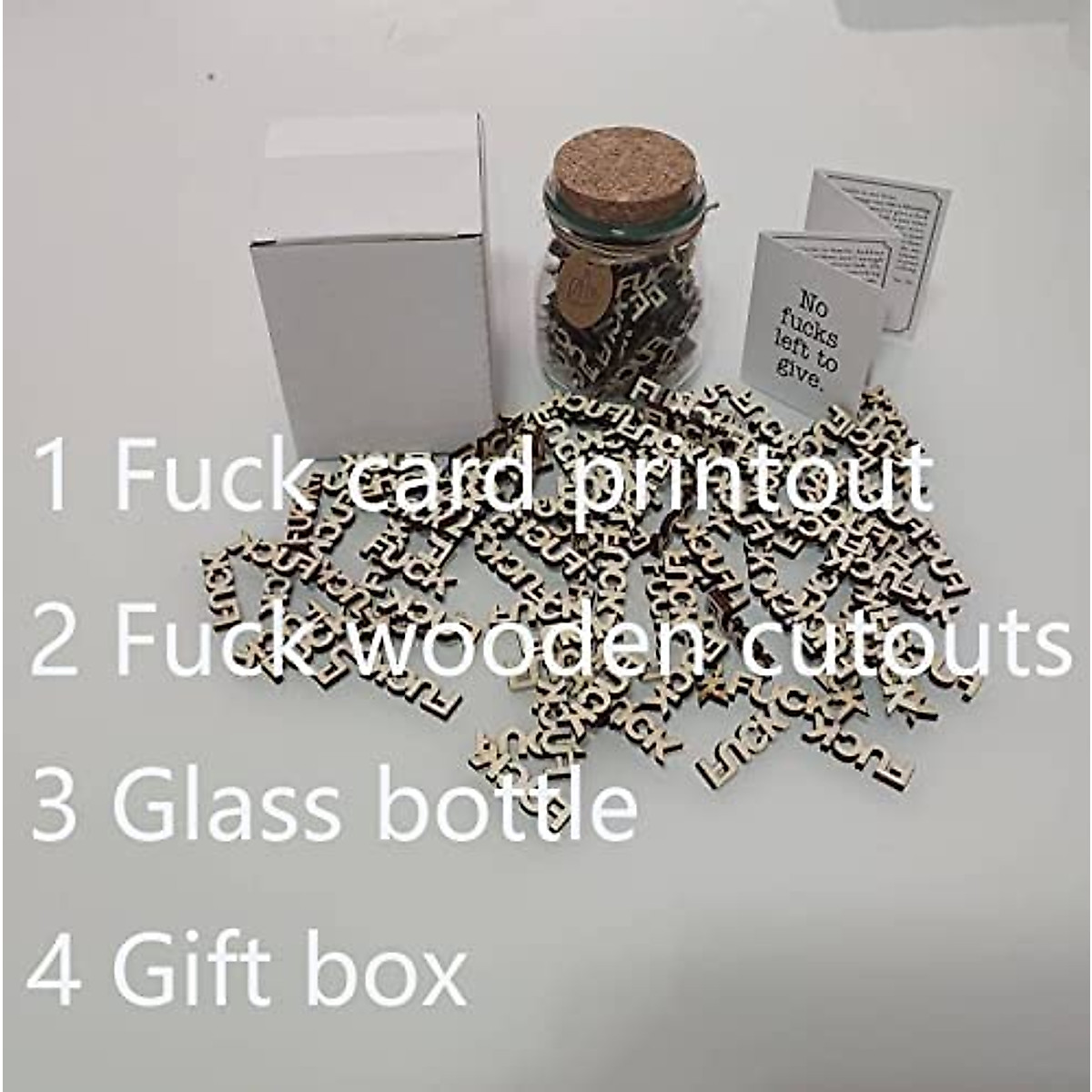 UC Fuck to Give,Jar of Fuck Gift Jar (8oz),Give a Fuck in a Bottle Gag Gift Birthday,Christmas,Holiday,Funny Gift,Gift to Friend,Anniversaries Gift for Valentines Day Encouragement Gift
