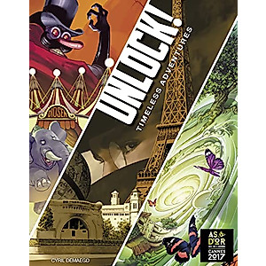 UNLOCK! Timeless Adventures Card Game | Escape Room Games for Adults and Kids | Mystery Games for Family Game Night | Ages 10 and up | 1-6 Players | Average Playtime 1 Hour | Made by Space Cowboys