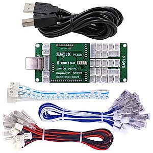 SJ@JX Game Controller Encoder DIY Arcade Joystick Button Gamepad Code Board for Xbox 360 Nintendo Switch Raspberry Pi PS3 PC Andriod