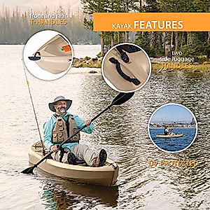 Lifetime 90806 Tamarack Angler 100 Fishing Kayak - 2 Pack (Paddles Included)