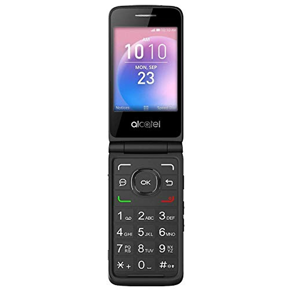 Flip Phone 4G LTE GSM Alcatel Go Flip Factory Unlocked BIG BUTTONS + External LCD Bluetooth WIFI Mp3 Camera Elderly A405DL