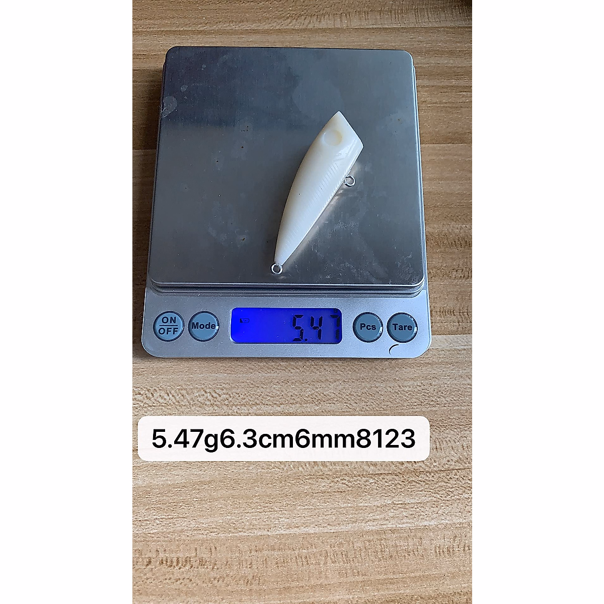 10PCS Unpainted Lure Blanks 5.47g 6.3cm with 6mm Free Fishing Eye Crankbait Baits Simulation Blank Body Clear Hard Baits Trout Salmon Minnow Lure Popper Lures Topwater Freshwater 8123