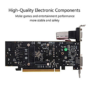 QTHREE Radeon RX 550 Low Profile Graphics Card,4GB,GDDR5,128-Bit,VGA,DVI,HDMI,Desktop Small Form Factor Video Card for PC Gaming,Computer GPU,PCI Express X8 3.0,HDPC,Support 4K,DirectX 12