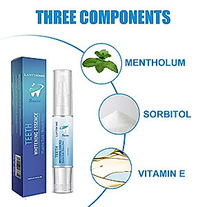 LANTHOME Teeth Whitening Pen - Teeth Whitening Essence Pen, Herbaluxy Teeth Whitening Gel, Travel Tooth Whitening Pen, Beautiful White Smile (3pcs)